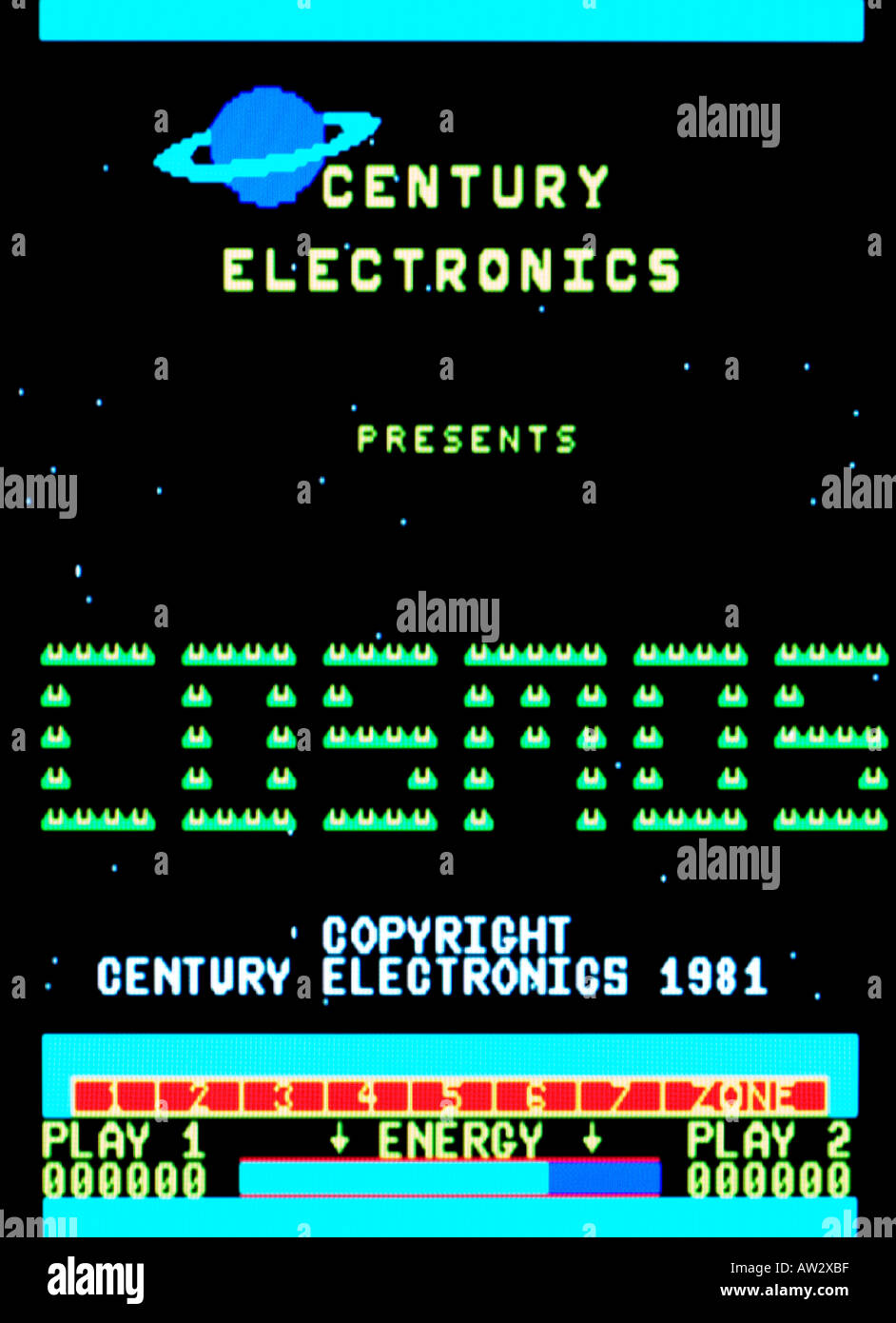 Cosmos Century Electronics 1981 Vintage arcade videogame screen shot ...