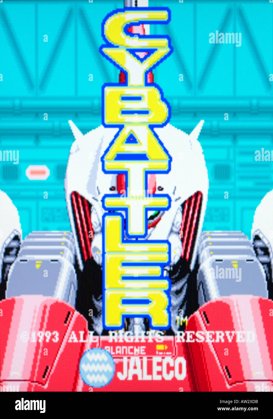 Cybattler Jaleco 1993 Vintage arcade videogame screen shot - EDITORIAL ...