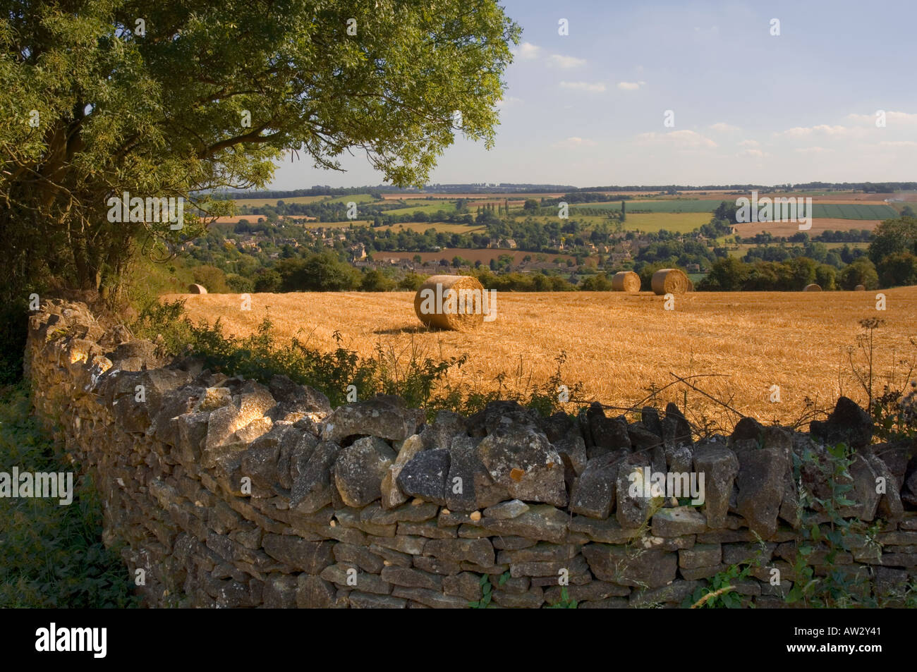 england the midlands gloucestershire the COTSWOLDS view from the ...