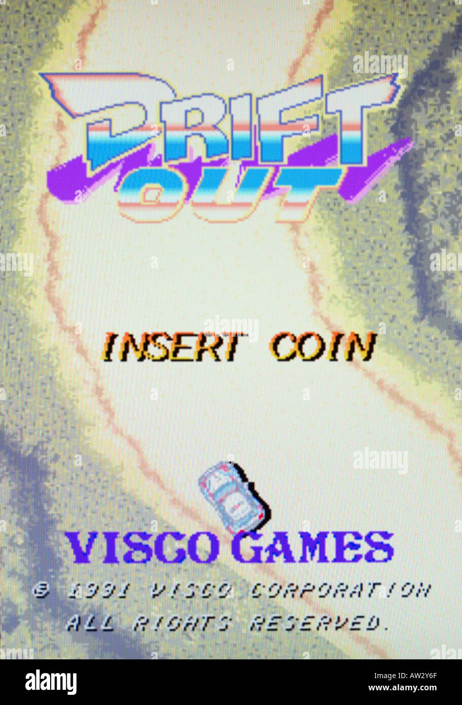 Drift Out Visco Corporation 1991 Vintage arcade videogame screen shot ...