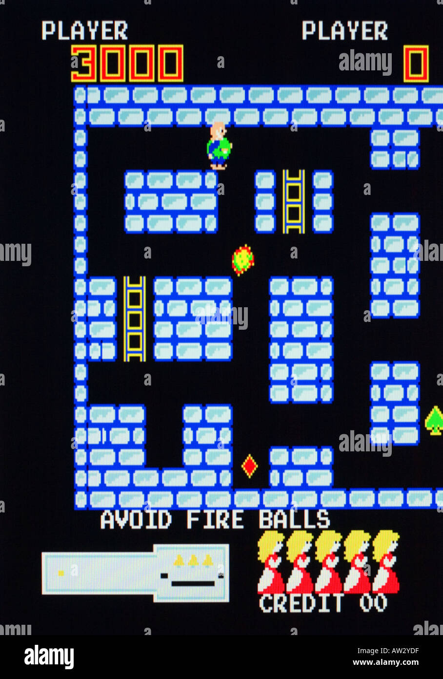 HERO C V S CVS 1984 Vintage arcade videogame screen shot - EDITORIAL ...