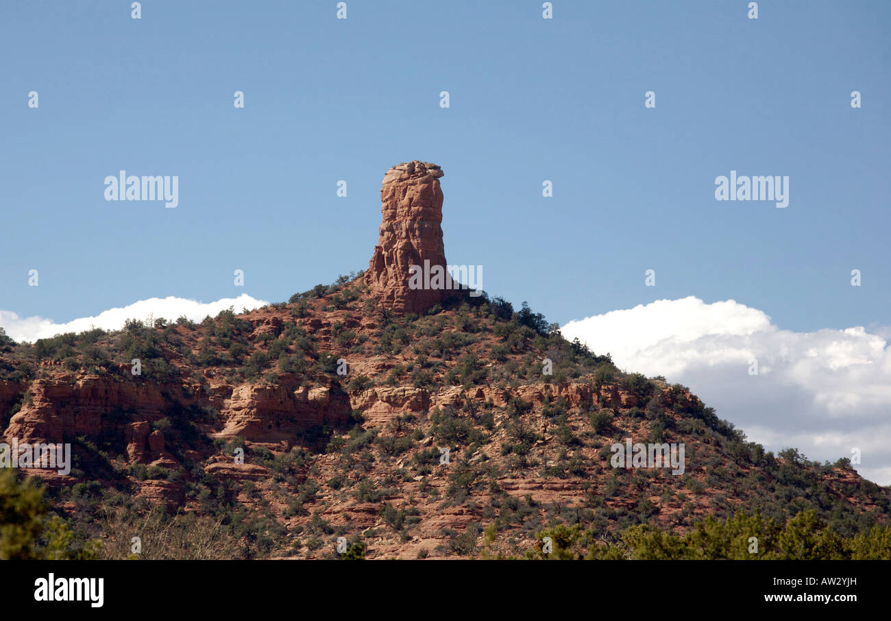 Chimney Rock formation Sedona AZ Stock Photo - Alamy