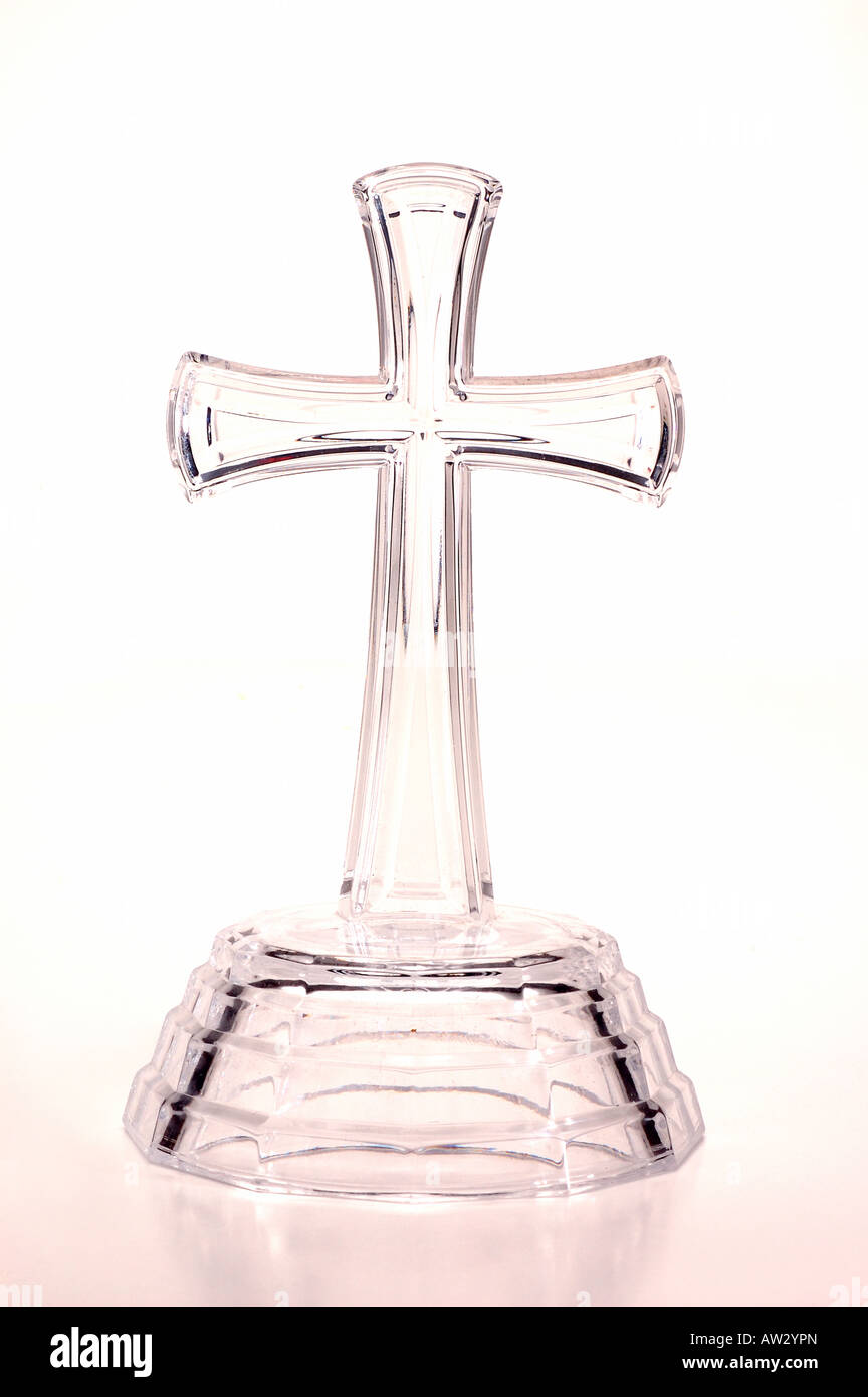 Symbolic Glass Cross Stock Photo - Alamy