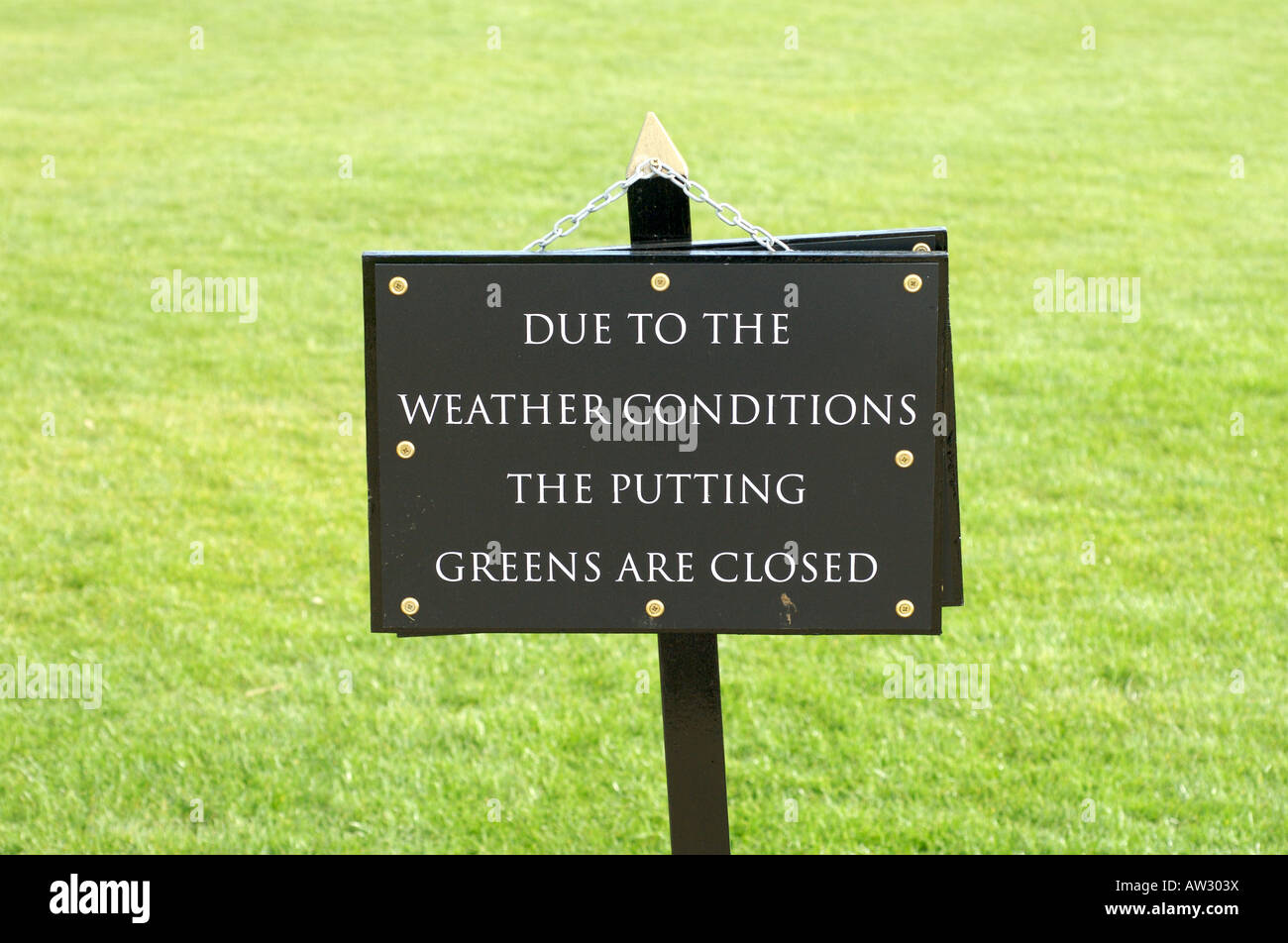 Golf is cancelled Stock Photo - Alamy