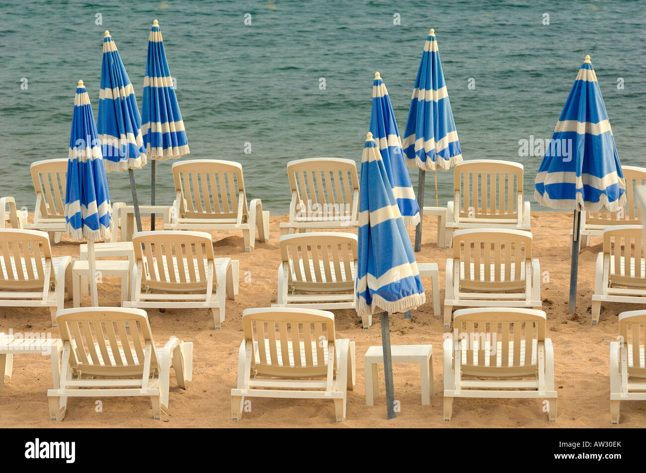 Beach of Cannes France French Riviera Stock Photo - Alamy
