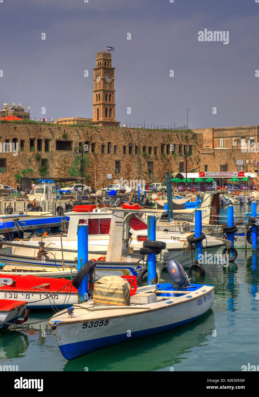 Acre port, Israel Stock Photo - Alamy