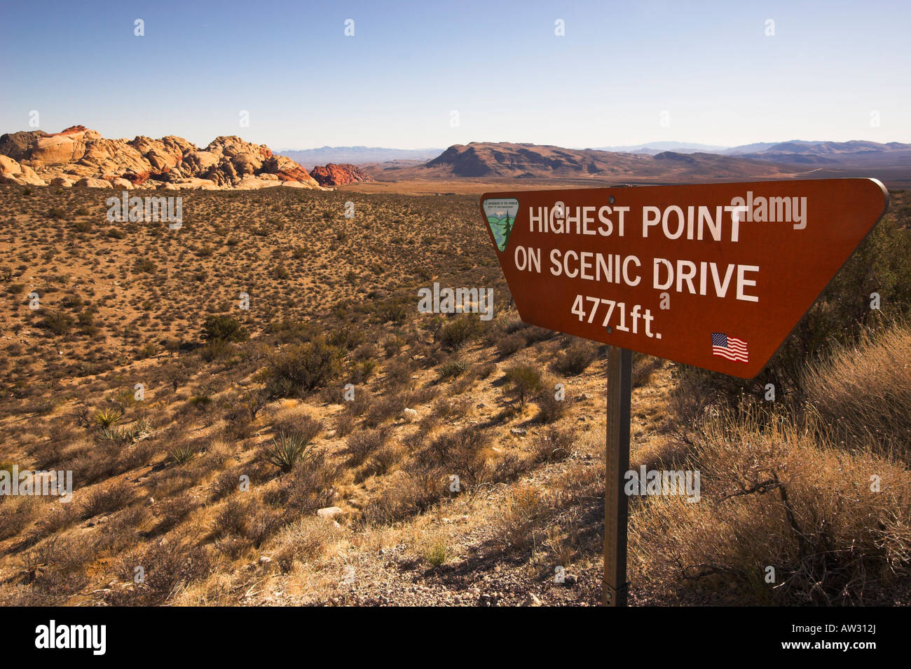 Red rock vista overlook nevada hi-res stock photography and images - Alamy