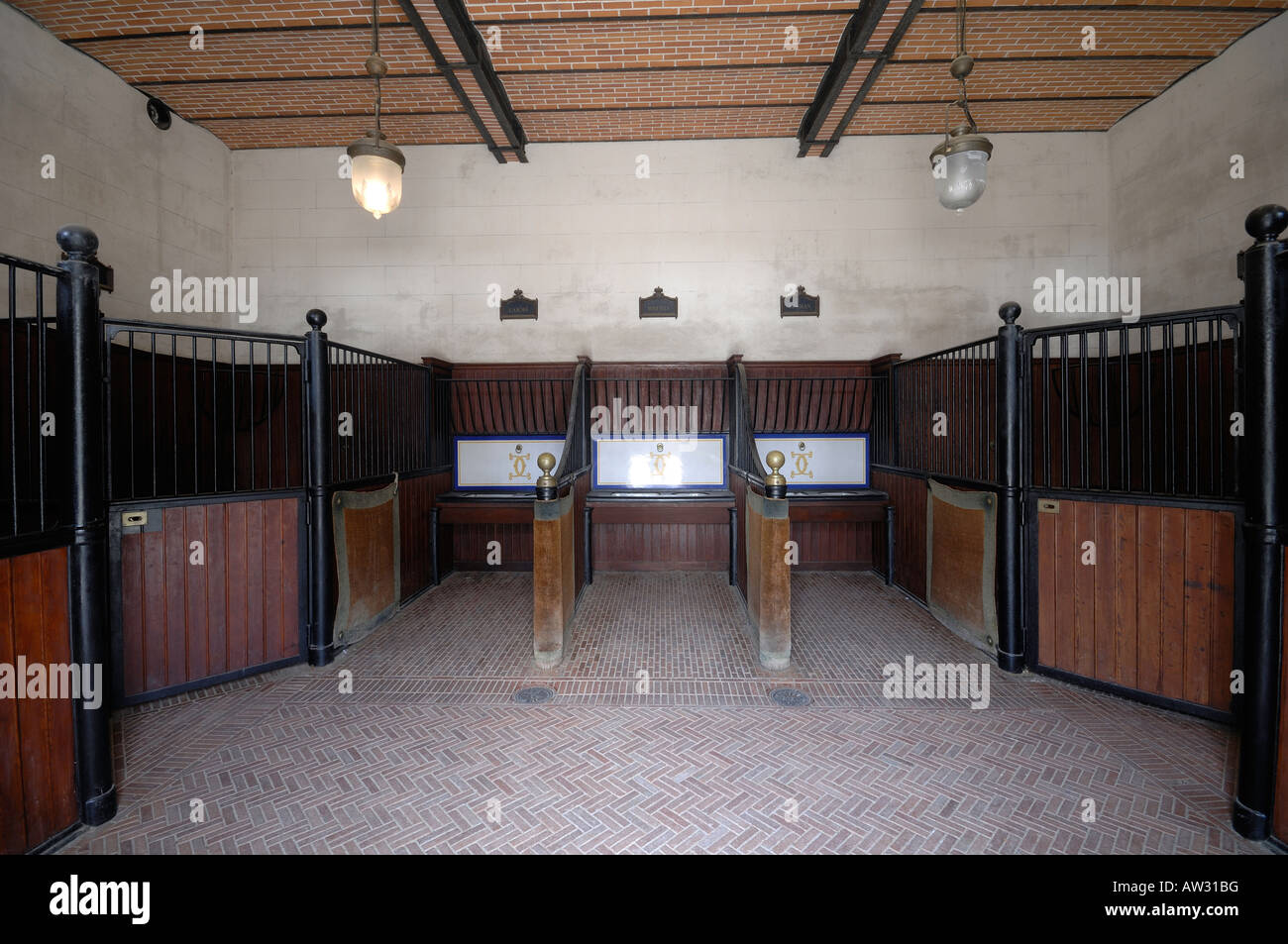 stable of castle Chaumont France Stock Photo - Alamy
