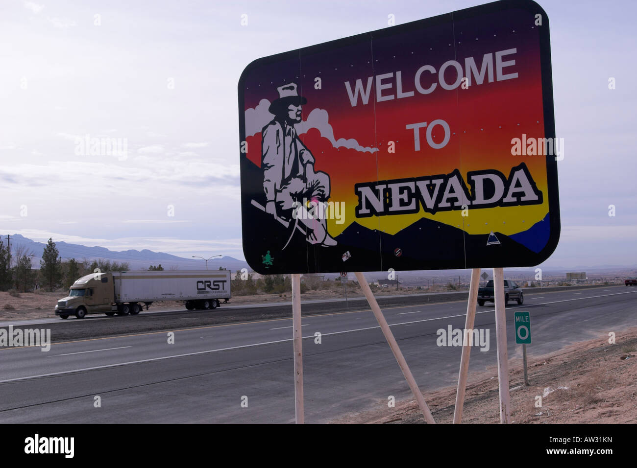 Nevada border hi-res stock photography and images - Alamy