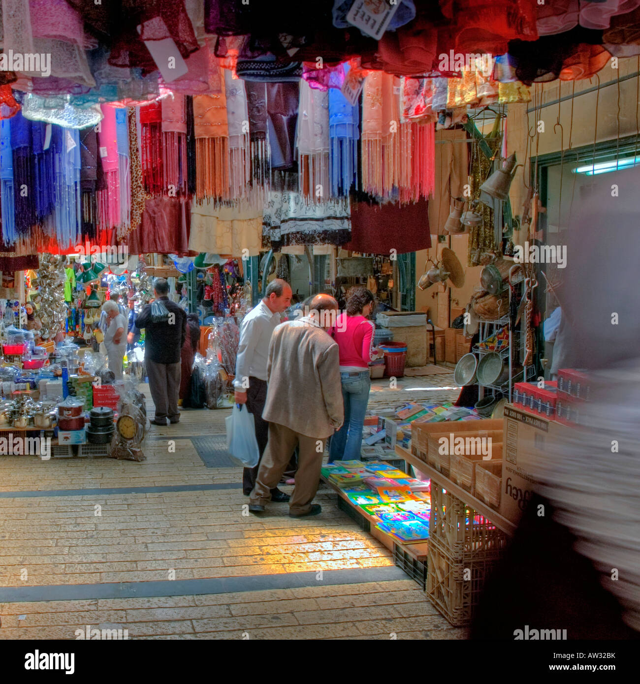 Nazareth, Old City Market Stock Photo - Alamy