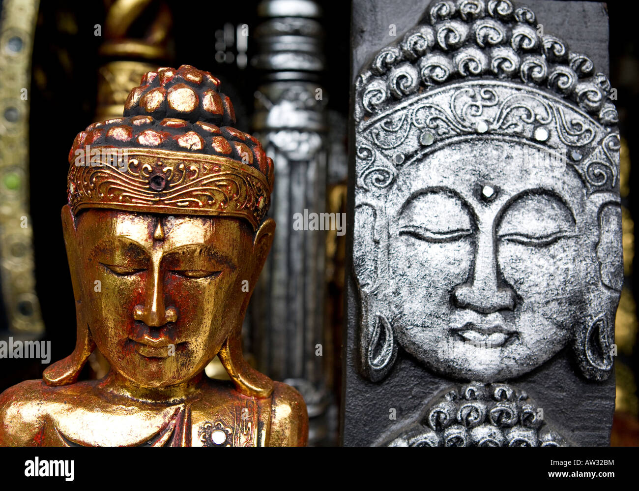 Silver buddha hi-res stock photography and images - Alamy