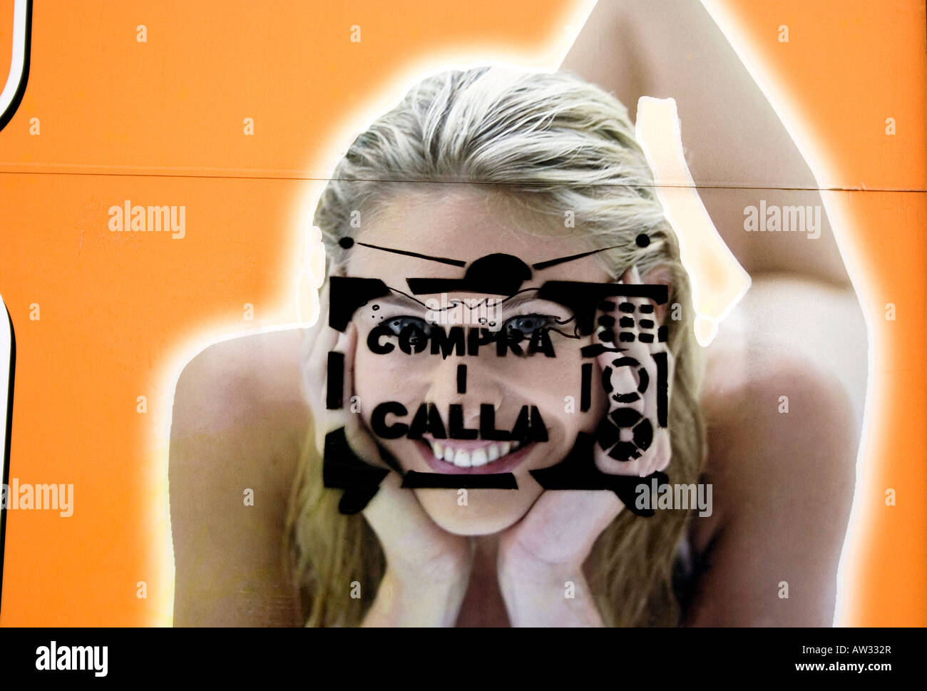 Defaced poster billboard hi-res stock photography and images - Alamy