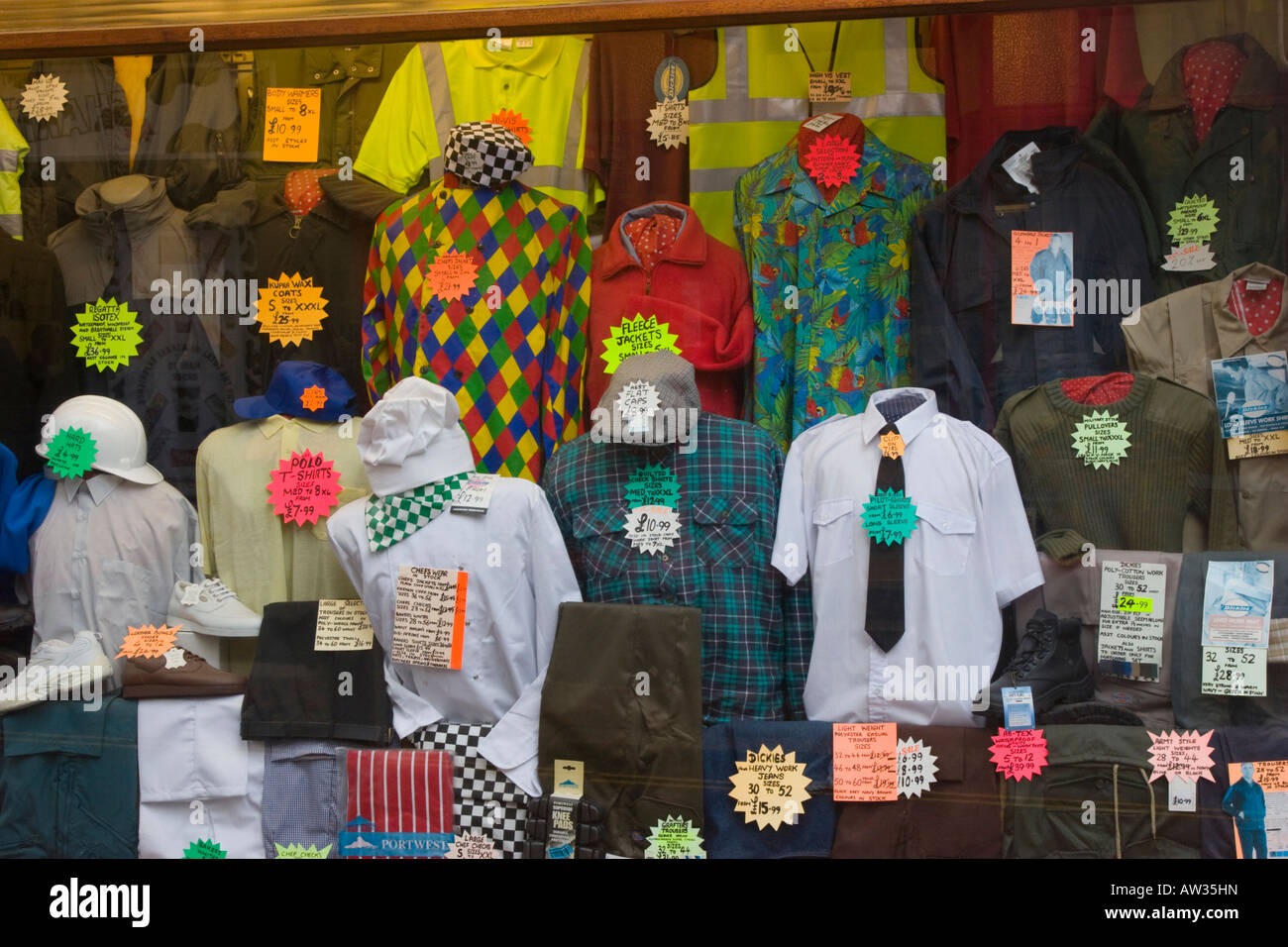 Clothes shop window Stock Photo - Alamy