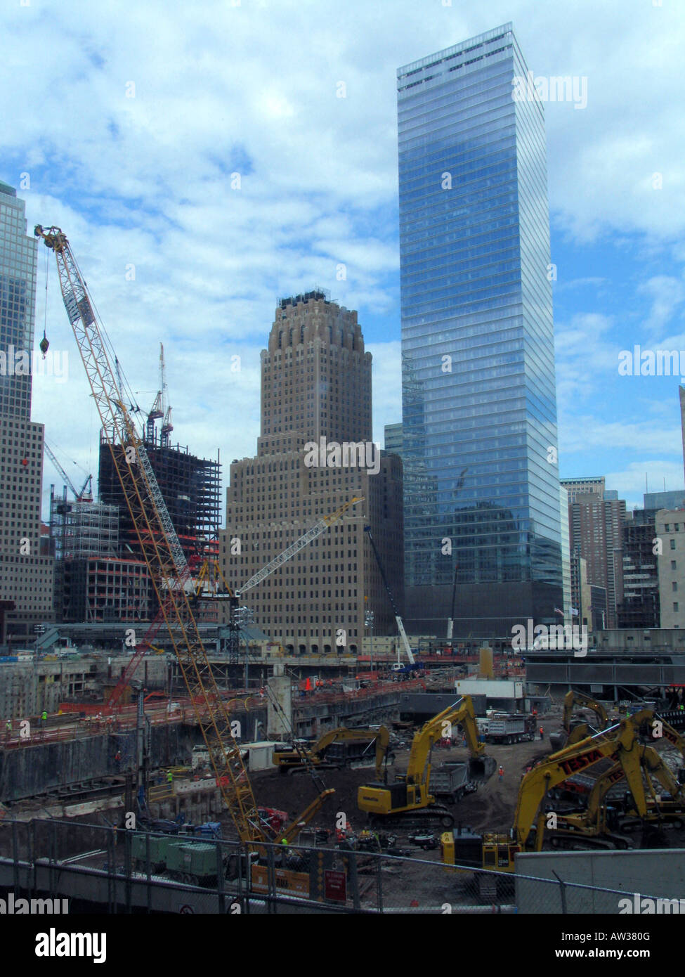 Building site of Ground Zero, USA, Manhattan, New York Stock Photo - Alamy