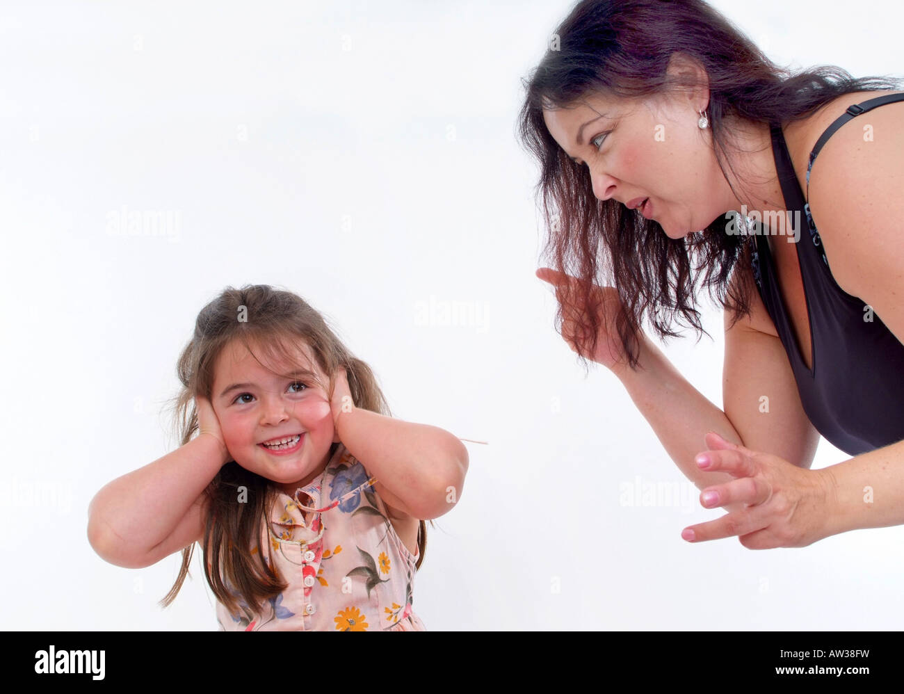 mother scolds with daughter Stock Photo - Alamy