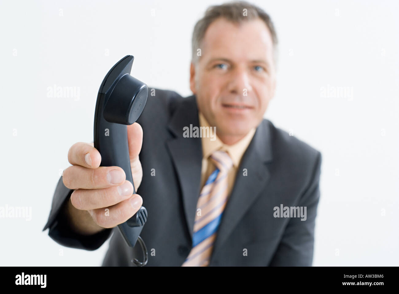 Interaction with handset hi-res stock photography and images - Alamy