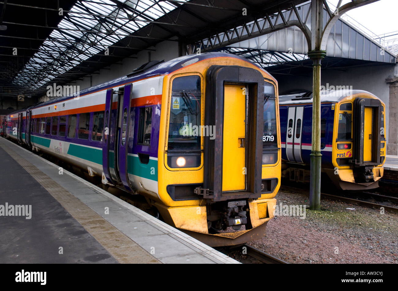 class 158 diesel multiple unit no 158719 inverness station scotland ...