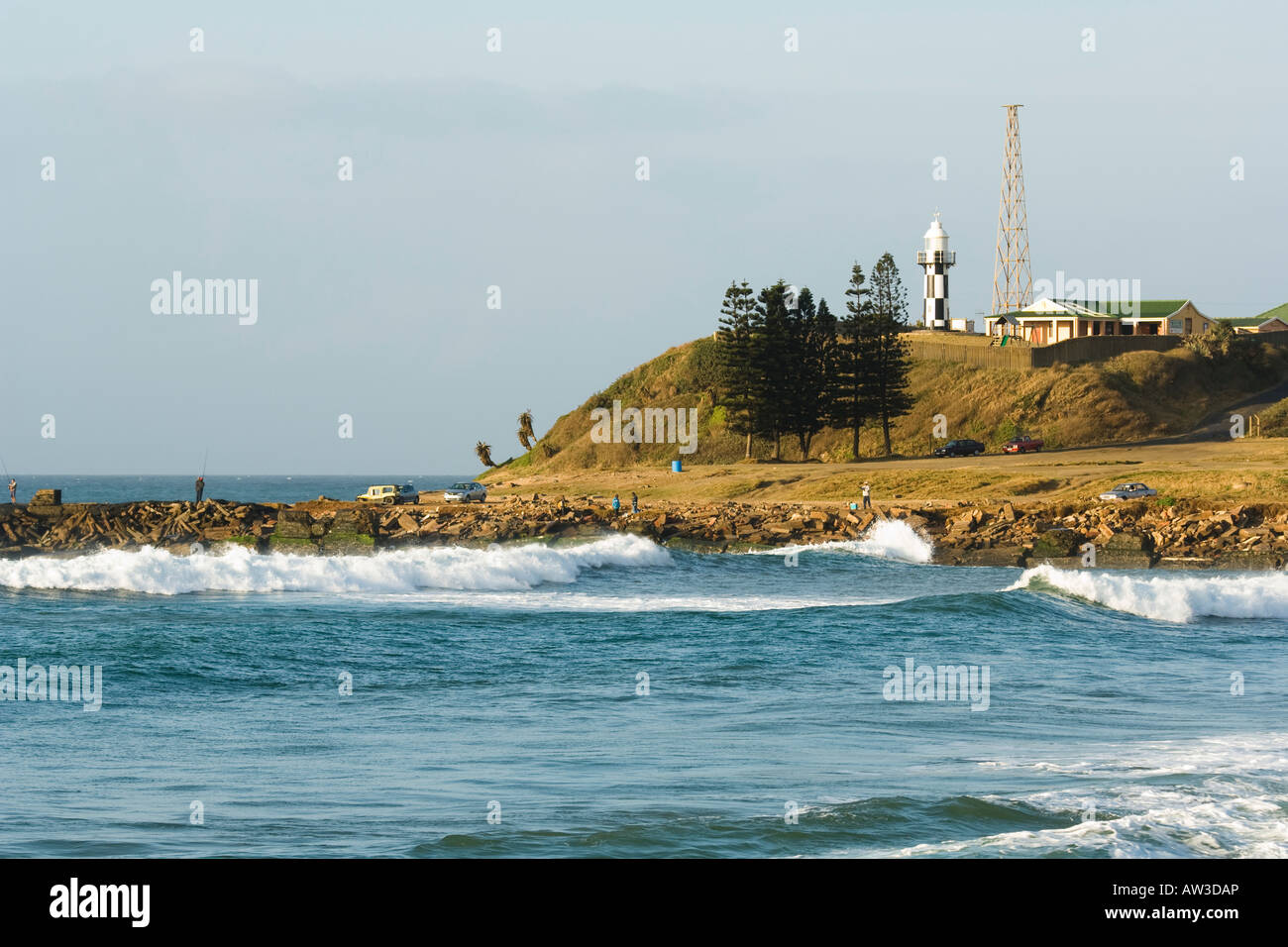 Port Shepstone Lighthouse and cellphone mast - old and new juxtaposed ...
