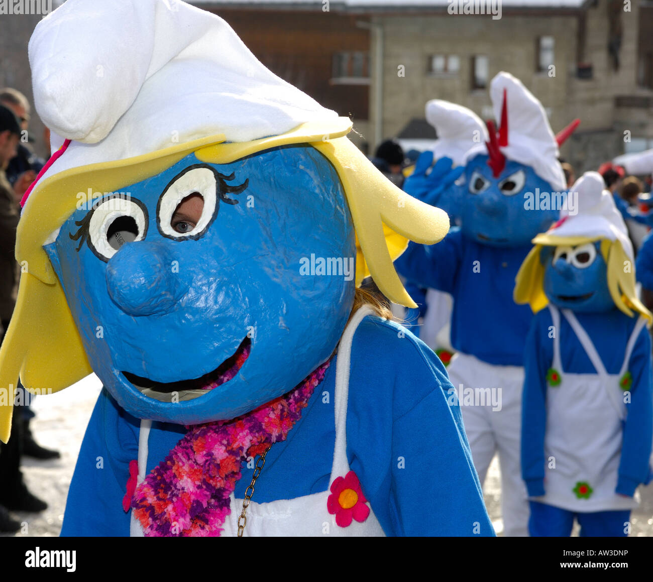 The smurfs carnival parade hi-res stock photography and images - Alamy