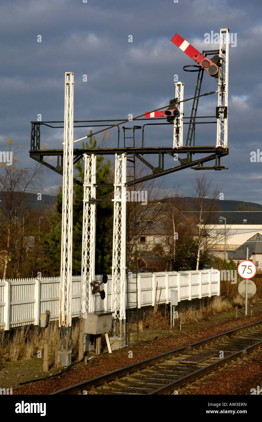 Signal gantry hi-res stock photography and images - Alamy