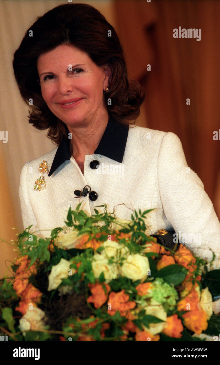 Her Majesty Queen Silvia of Sweden, SE, Baden-Baden, 2003 Stock Photo ...