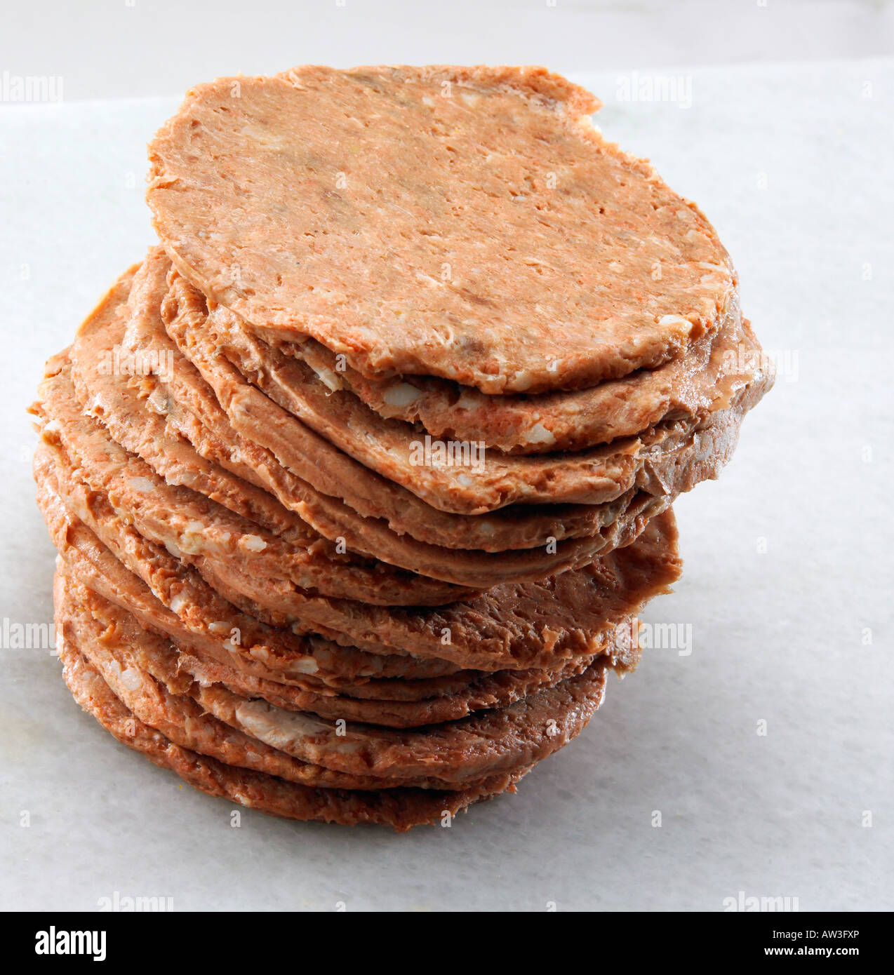 Fresh raw burgers patty Cut Out Stock Images & Pictures - Alamy