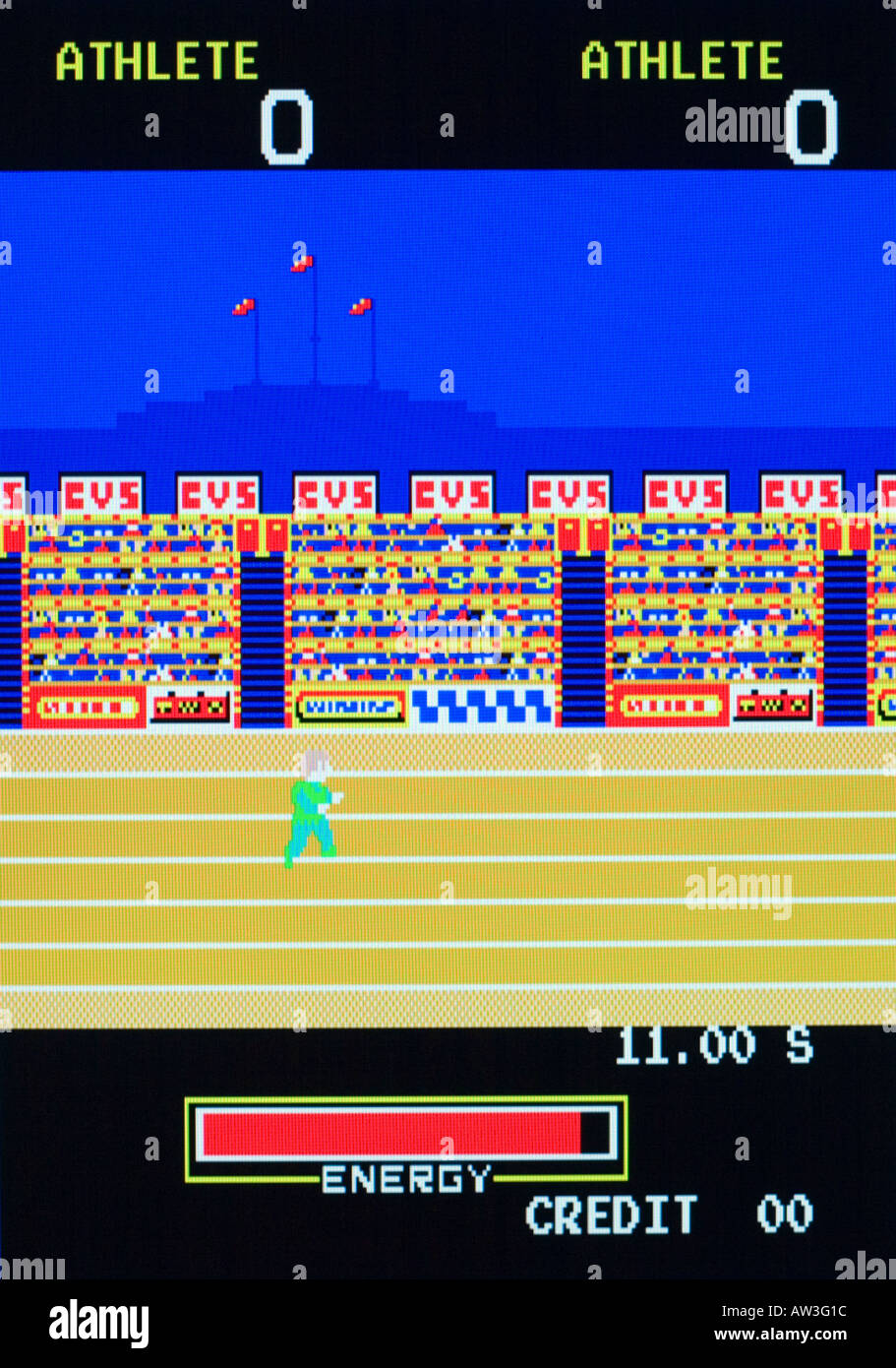 Hunchback Olympic CVS C V S 1984 Vintage arcade videogame screen shot ...