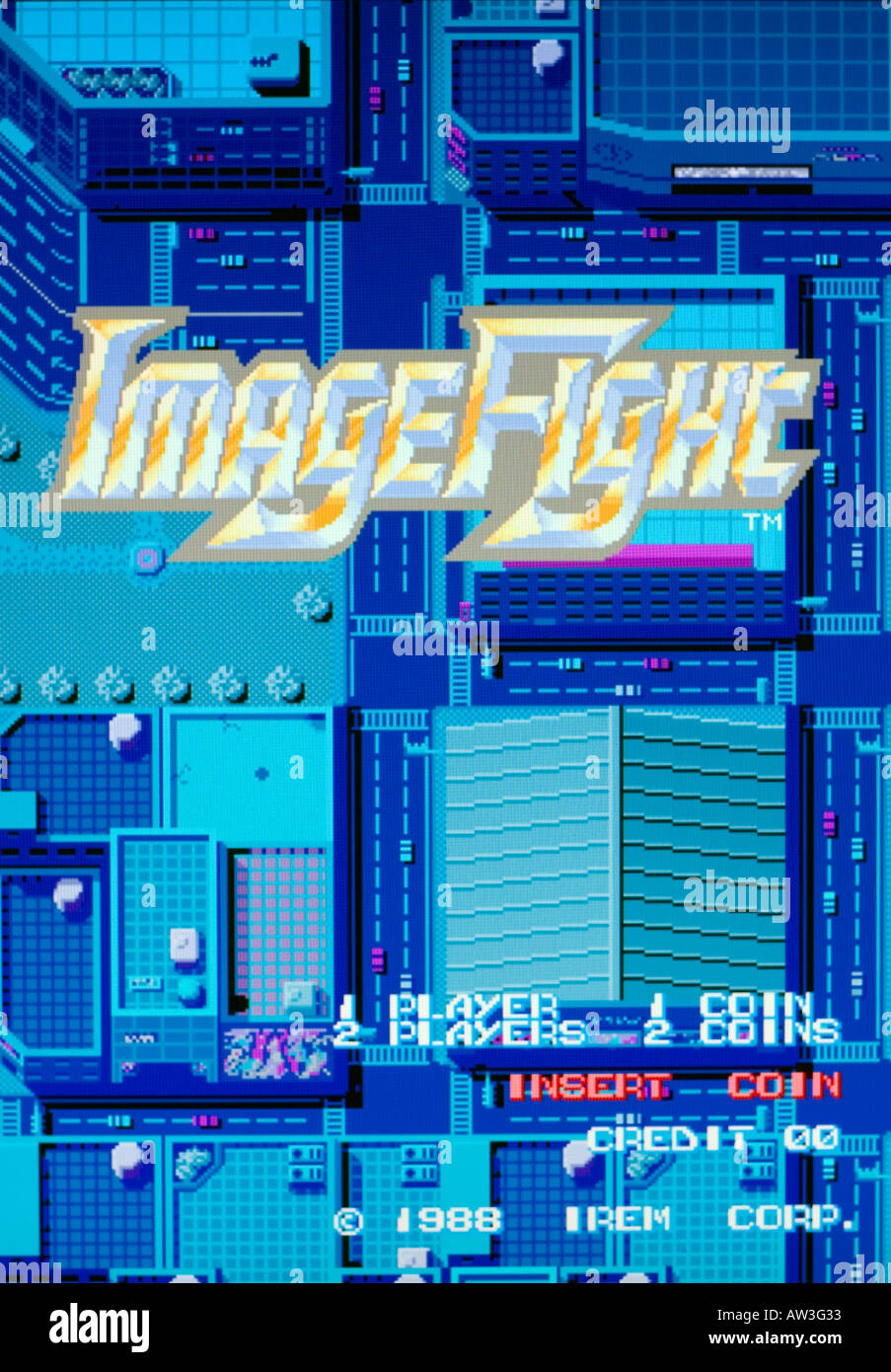 Image Fight Irem Corp 1988 Vintage arcade videogame screen shot ...