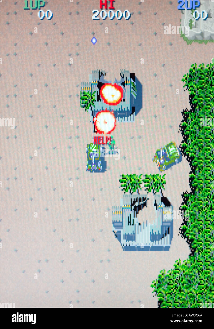 Jackal Konami 1986 Vintage arcade videogame screen shot - EDITORIAL USE ...