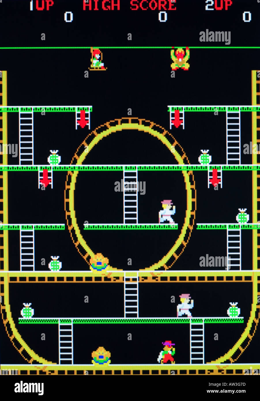 Jump Coaster Kaneko 1983 Vintage arcade videogame screen shot ...