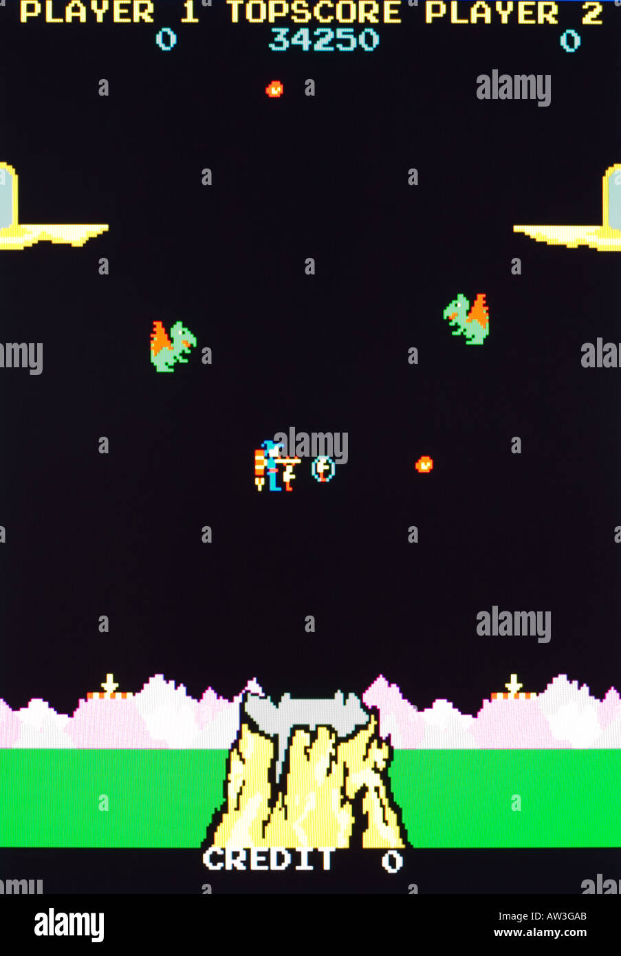 Lizard Wizard Techstar 1985 Vintage arcade videogame screen shot ...