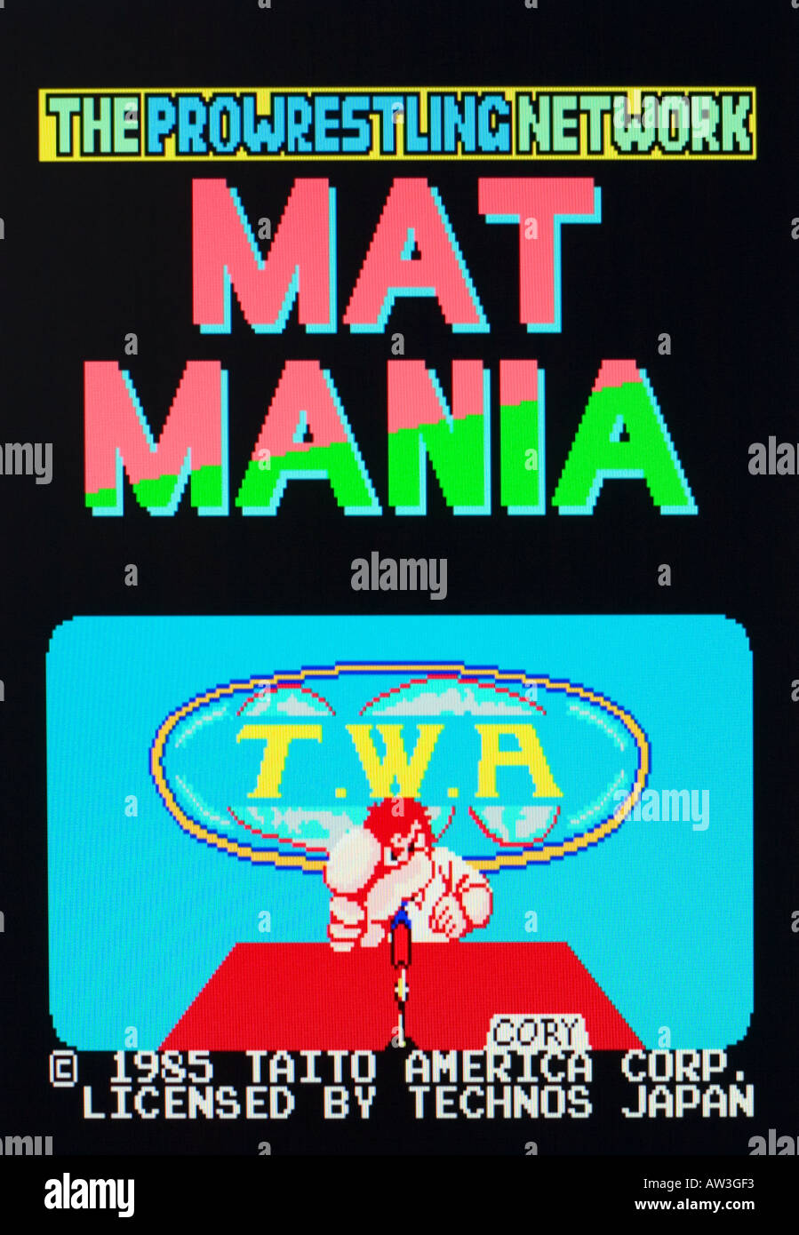 Mat Mania Taito 1985 Vintage arcade videogame screen shot - EDITORIAL ...