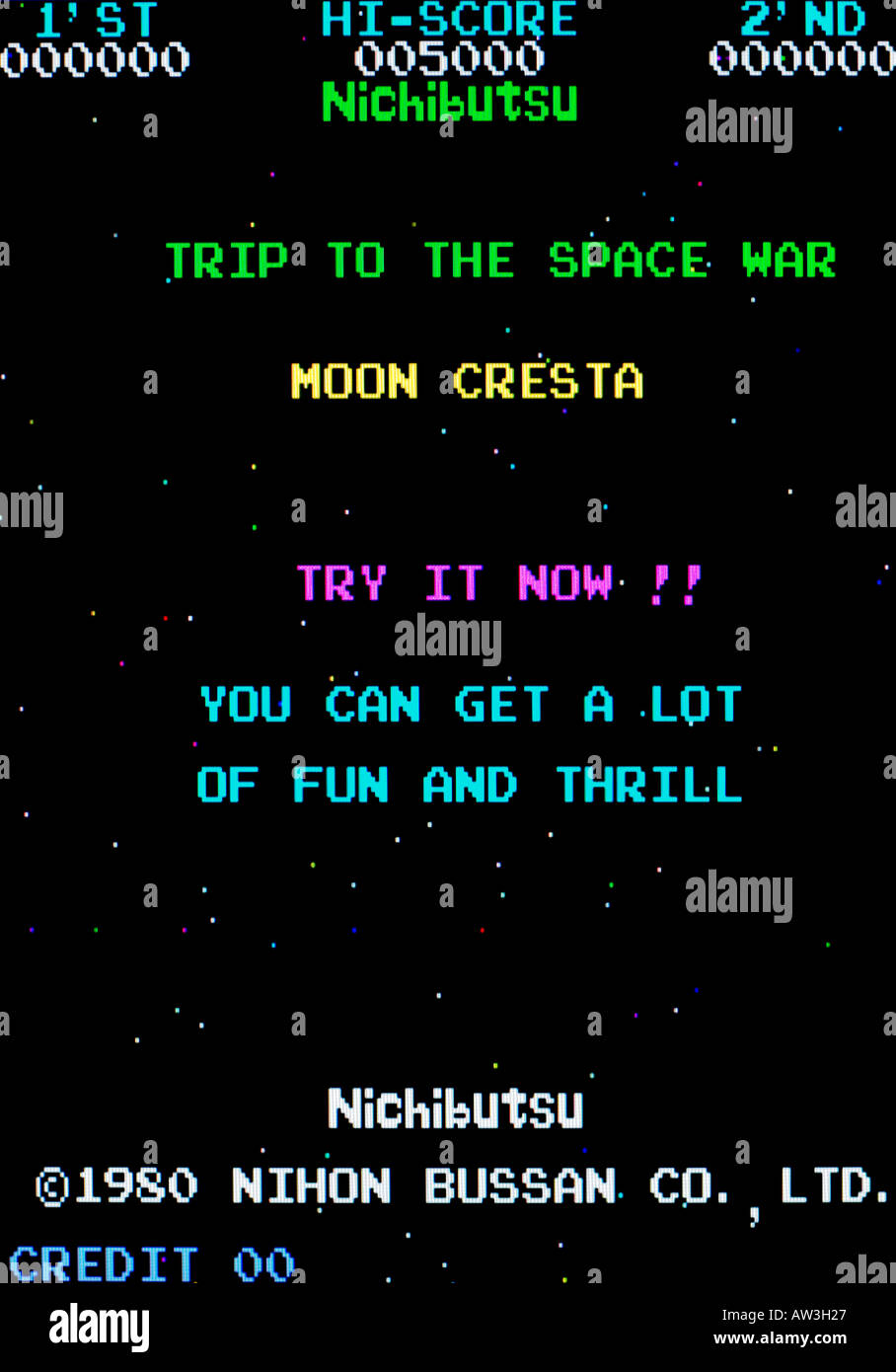 Moon Cresta Nichibutsu Nihon Bussan Co Ltd 1980 Vintage arcade ...