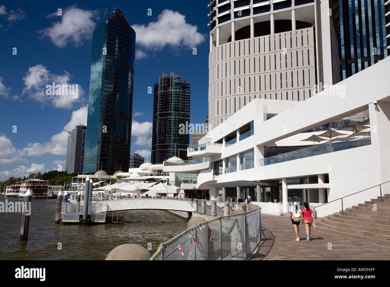 Brisbane riverside promenade and office complex,Queensland,Australia ...