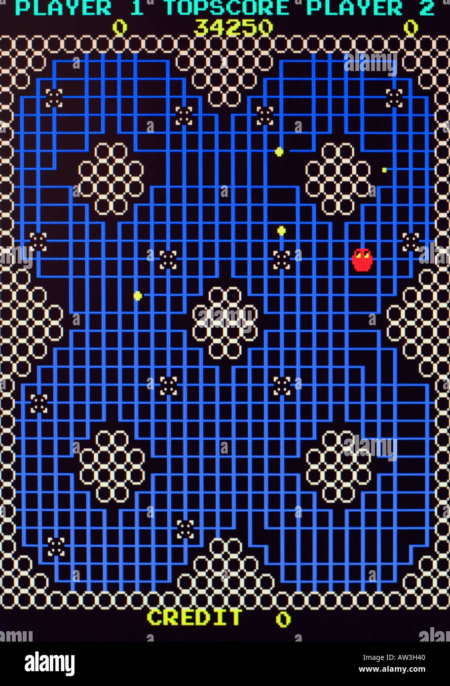 Mr TNT Telko 1983 Vintage arcade videogame screen shot - EDITORIAL USE ...