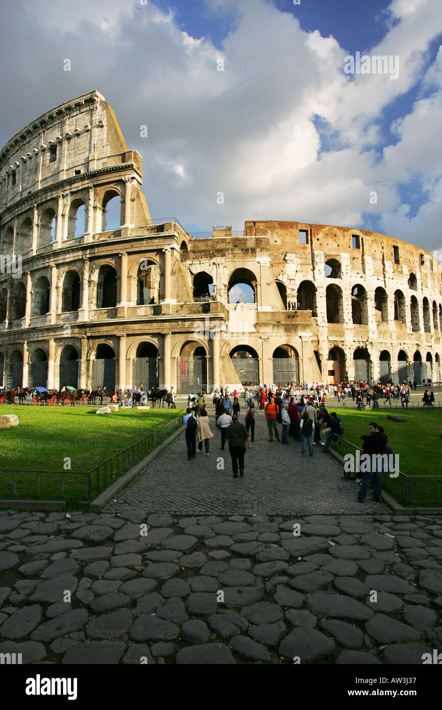 The Colosseum arena Rome portrait cover shot image of famous popular ...