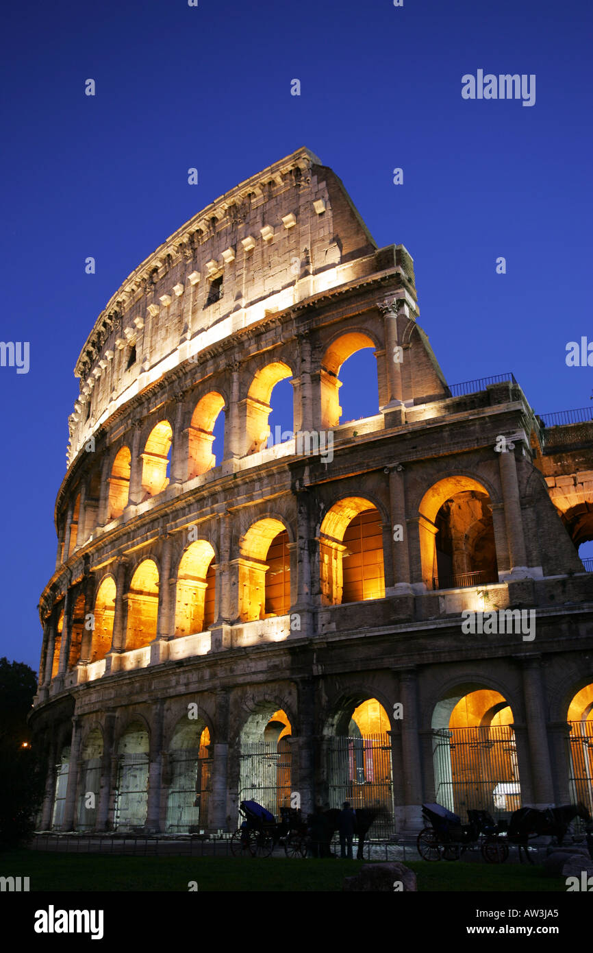 The Colosseum Rome Italy, front page image room for text abstract ...