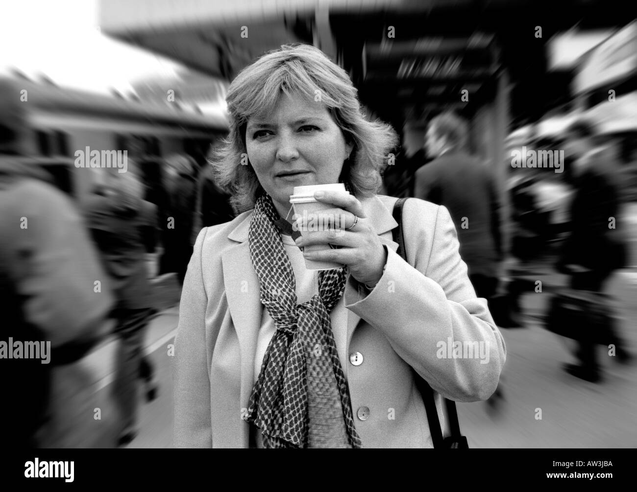 Platform lady Black and White Stock Photos & Images - Alamy