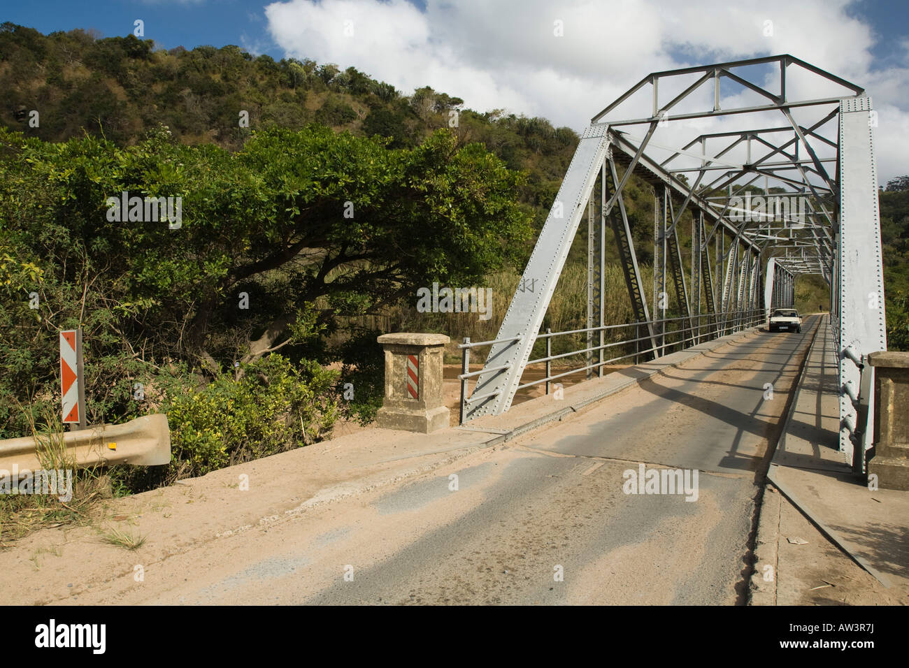 Meccano bridge on the old road through Umtwalumi gorge Kwazulu Natal ...