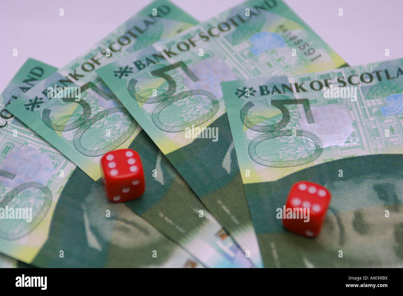 Scottish bank notes stack hi-res stock photography and images - Alamy