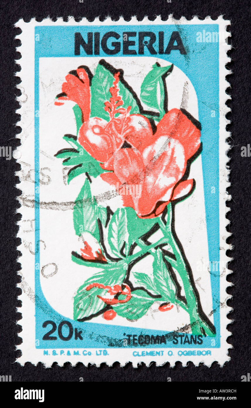 Nigerian postage stamp Stock Photo - Alamy