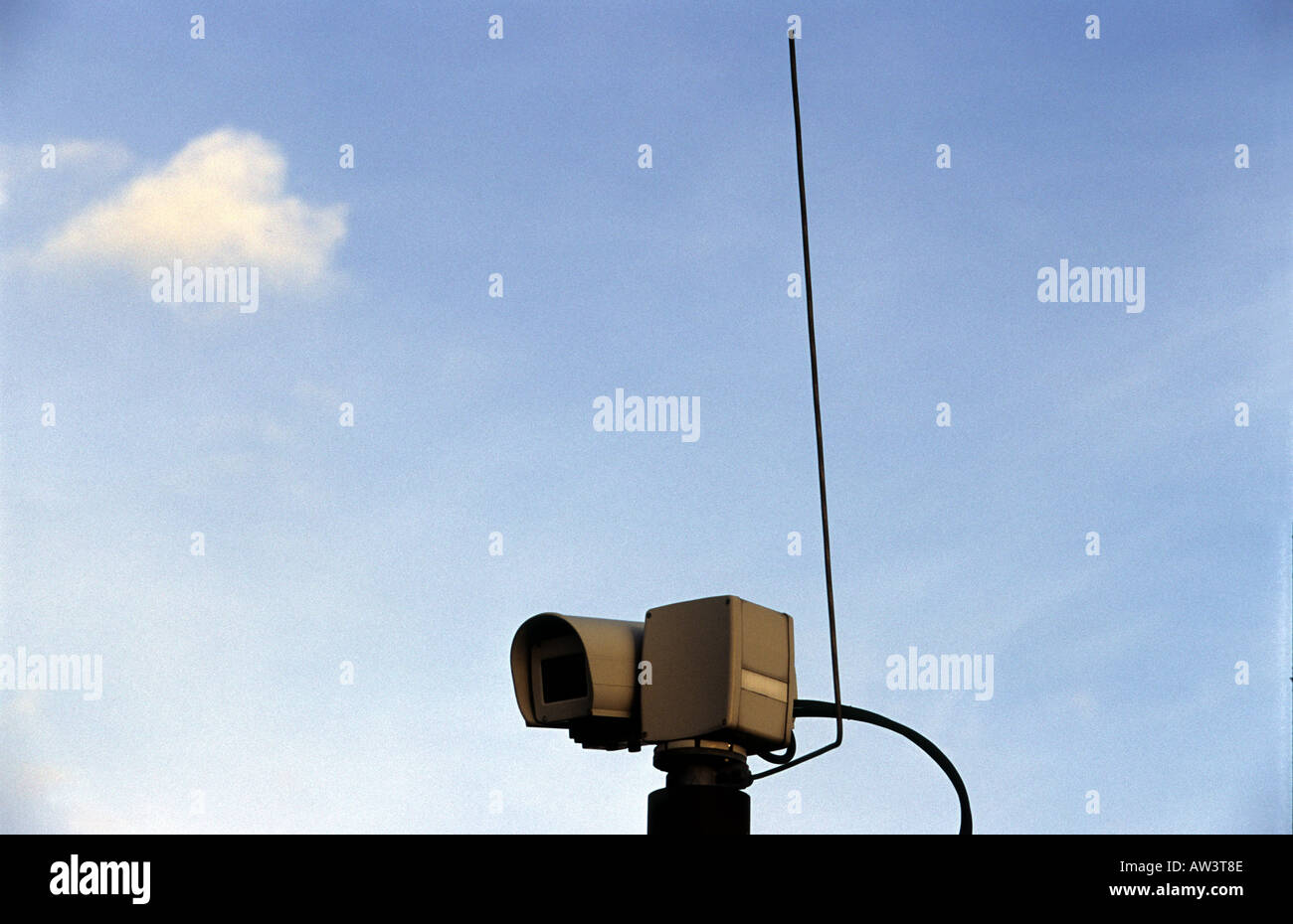 CCTV camera at Dusseldorf International airport, North Rhine-Westphalia ...