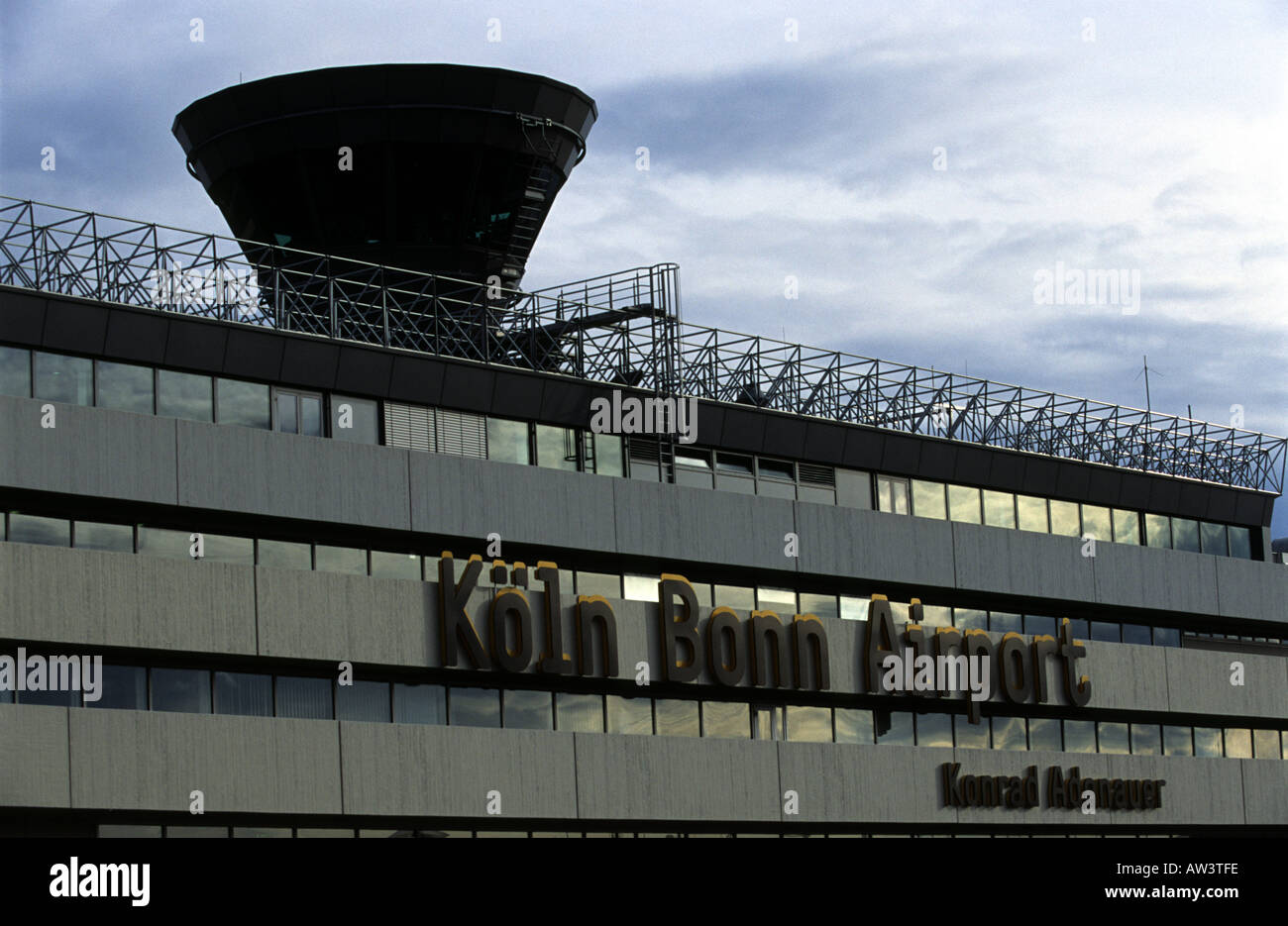 Control tower at Cologne/Bonn International airport, North Rhine ...