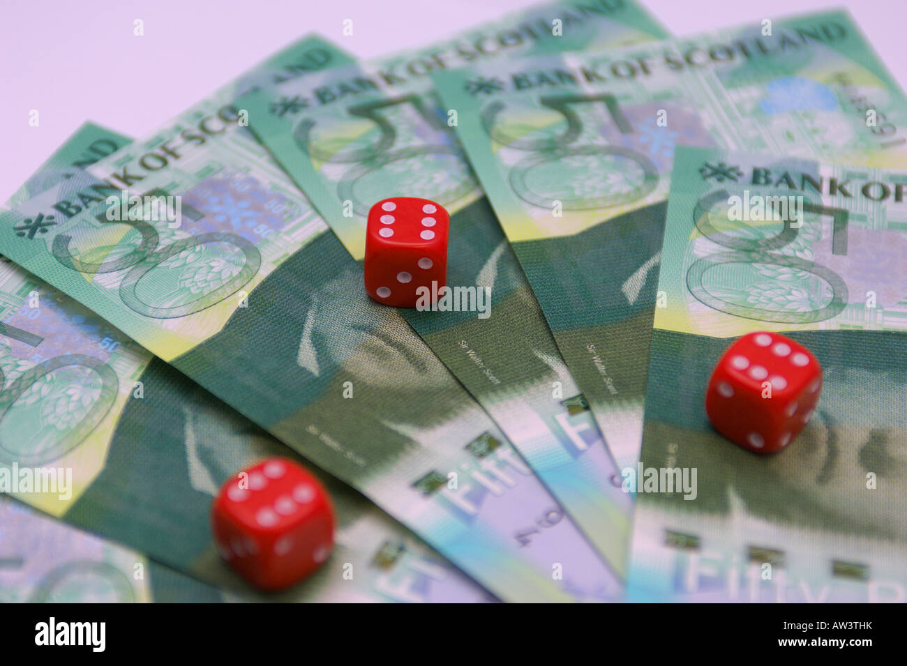 Scottish bank notes stack hi-res stock photography and images - Alamy