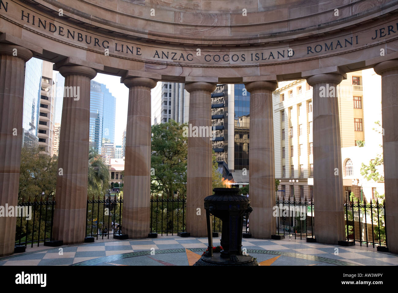 ANZAC memorial in brisbane, adjacent to ANZAC square Stock Photo - Alamy