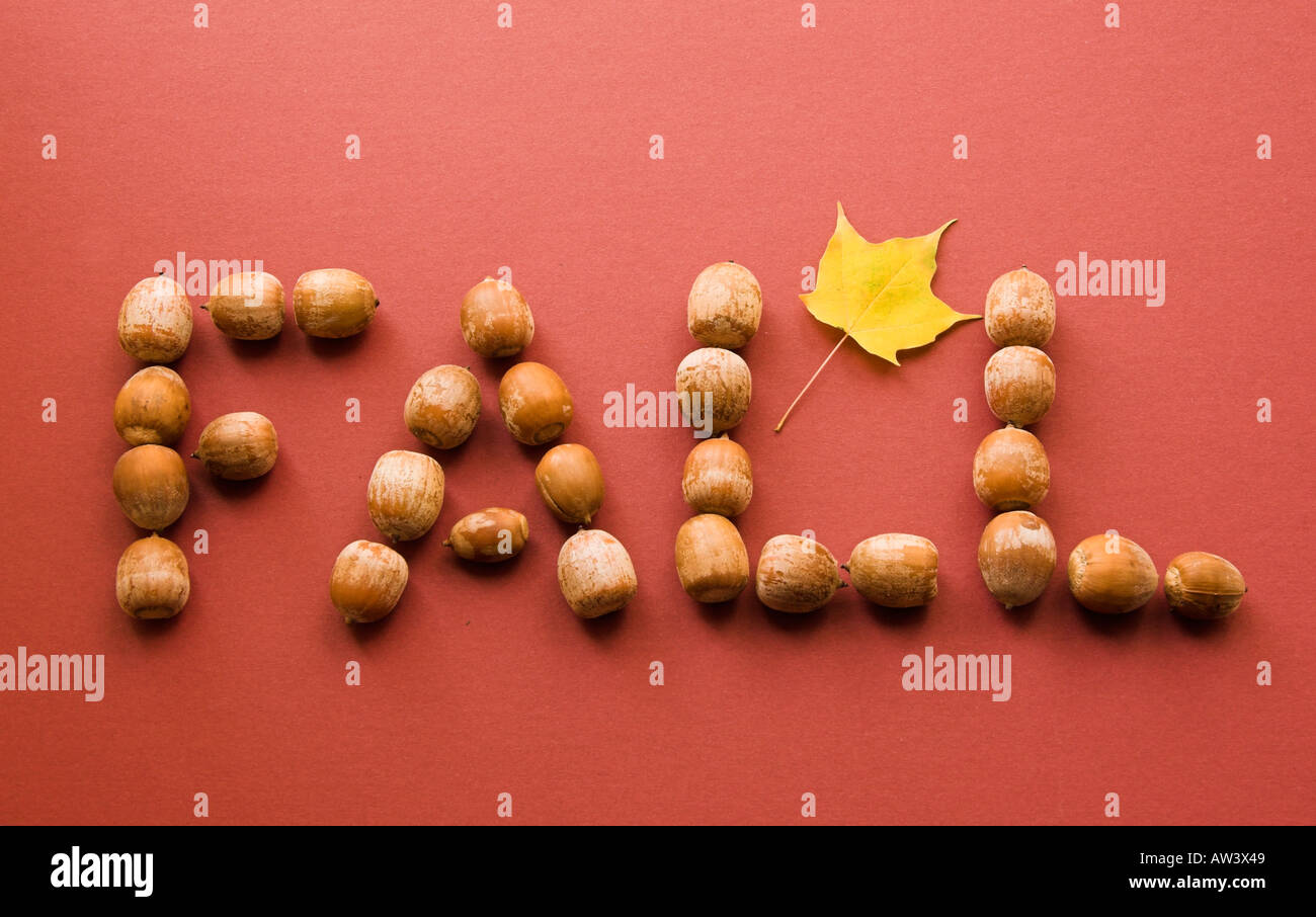 Fall word hi-res stock photography and images - Alamy