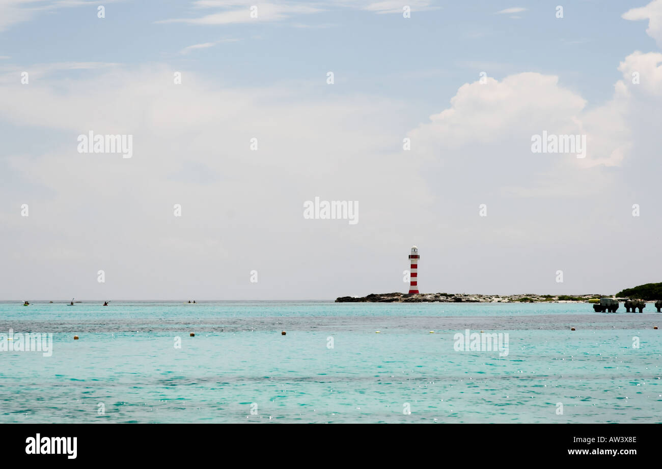 Punta Cancun lighthouse, Cancun, Mexico Stock Photo - Alamy