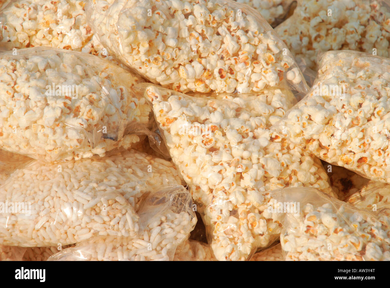 popcorn plastic cover for sale Stock Photo - Alamy