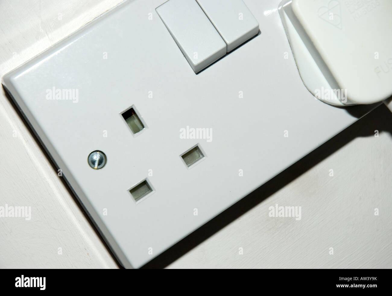 Domestic electricity socket Stock Photo - Alamy