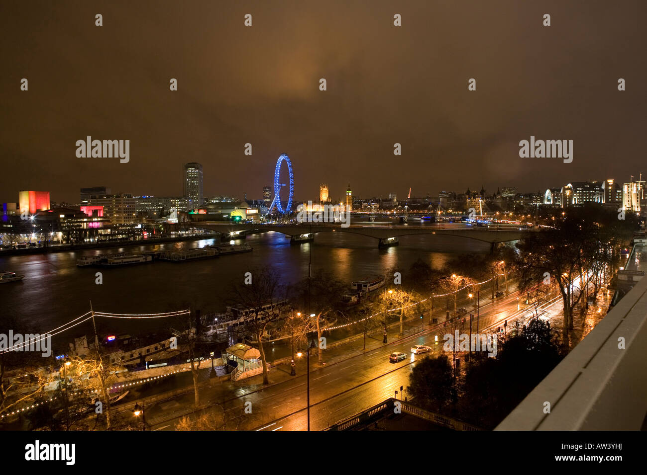 London Southbank skyline Stock Photo - Alamy